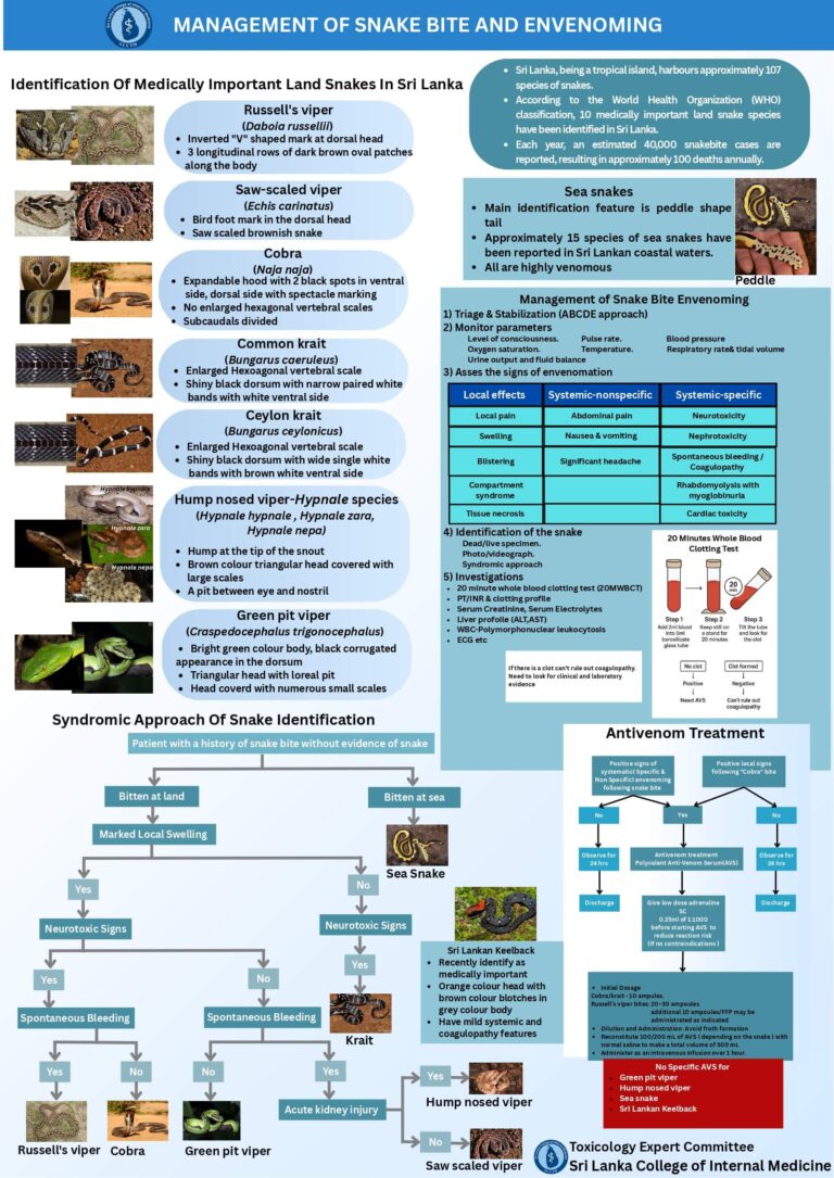 Management of Snake Bite Envenoming - Sri Lanka College of Internal ...